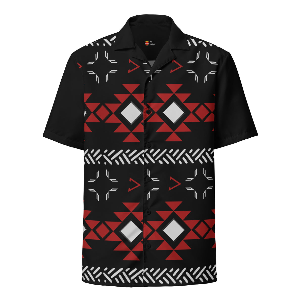 Black Red Diamond Button Shirt | Our Indigenous Traditions – Our ...