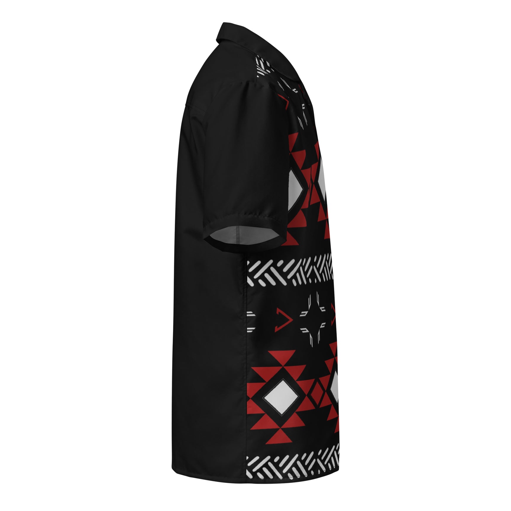 Black Red Diamond Button Shirt | Our Indigenous Traditions – Our ...